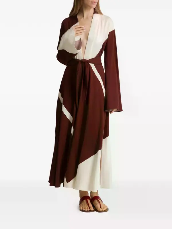 Alberta Ferretti V-neck Maxi Dress