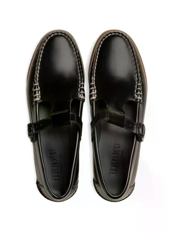 Hereu Alber T-bar Loafers - Black