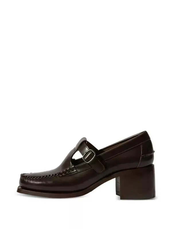 Hereu Alber T-bar Loafers - Brown