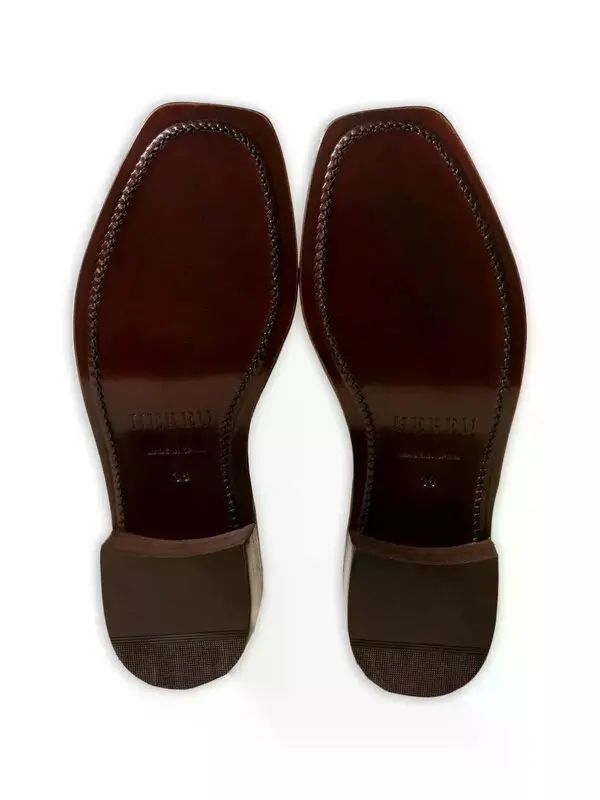 Hereu Alber T-bar Loafers - Brown