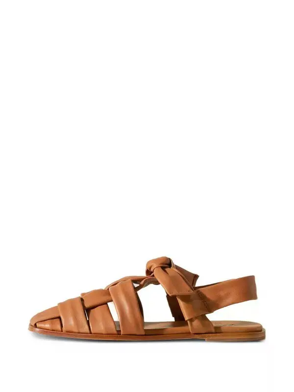 Hereu T-bar Sandals - Brown