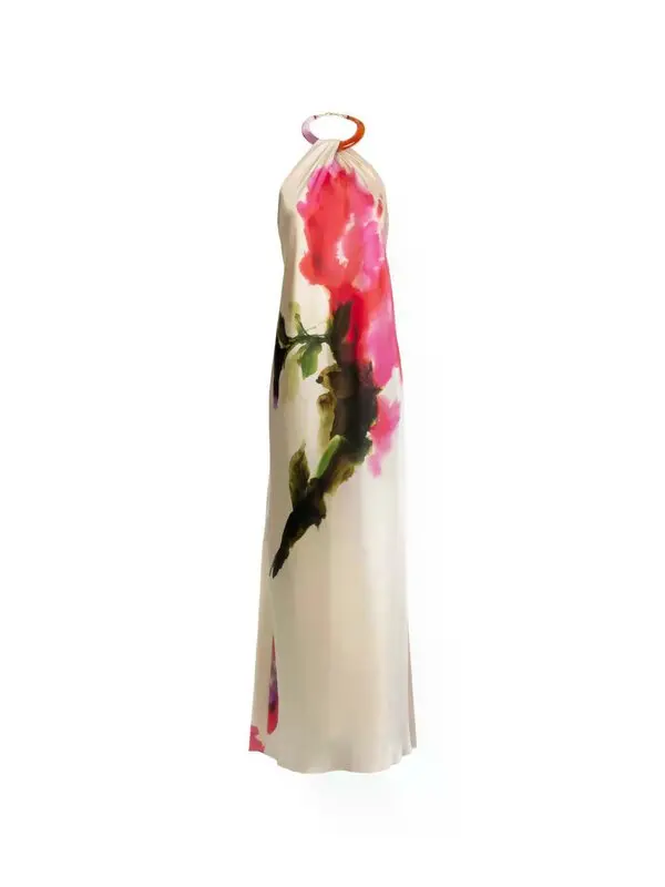 Silvia Tcherassi Jesse Floral Maxi Dress - Neutrals