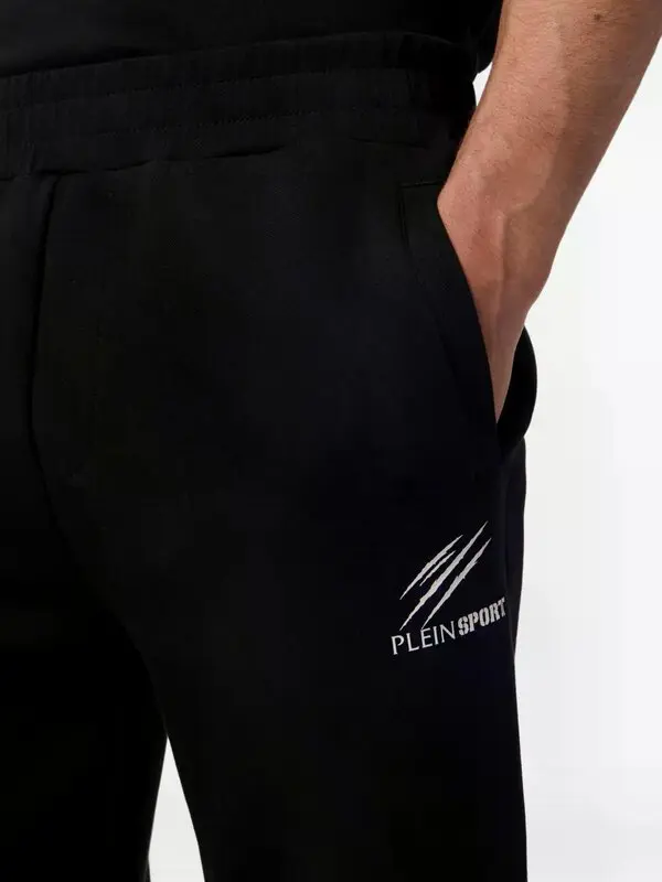 PLEIN SPORT Logo-detail Track Pants - Black