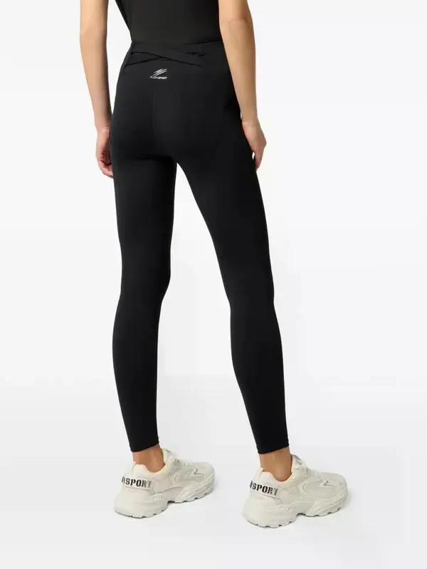 PLEIN SPORT Reflective Logo-print Leggings