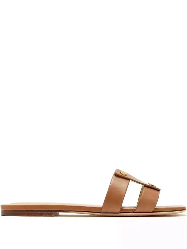 Veronica Beard Via Slide Sandals - Brown