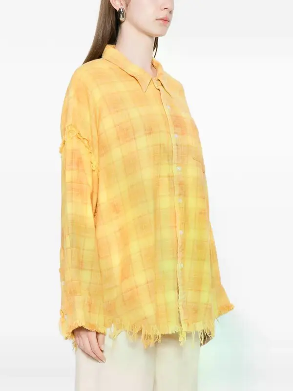 R13 Shredded Seam Drop Shirt