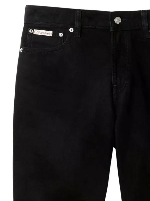Calvin Klein Logo-detail Jeans - Black