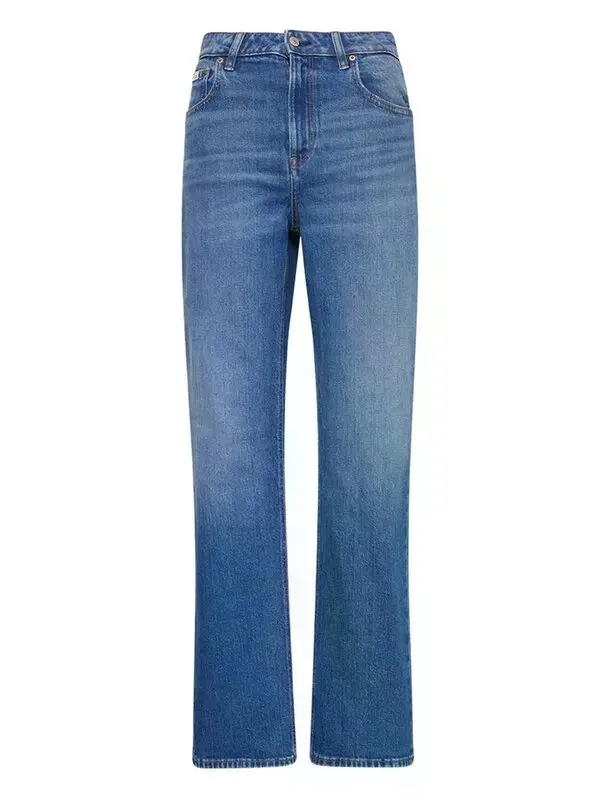 Calvin Klein Logo-patch Straight Leg Jeans