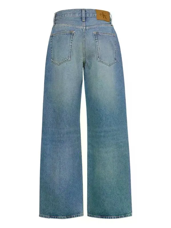 Calvin Klein Logo-patch Jeans - Blue