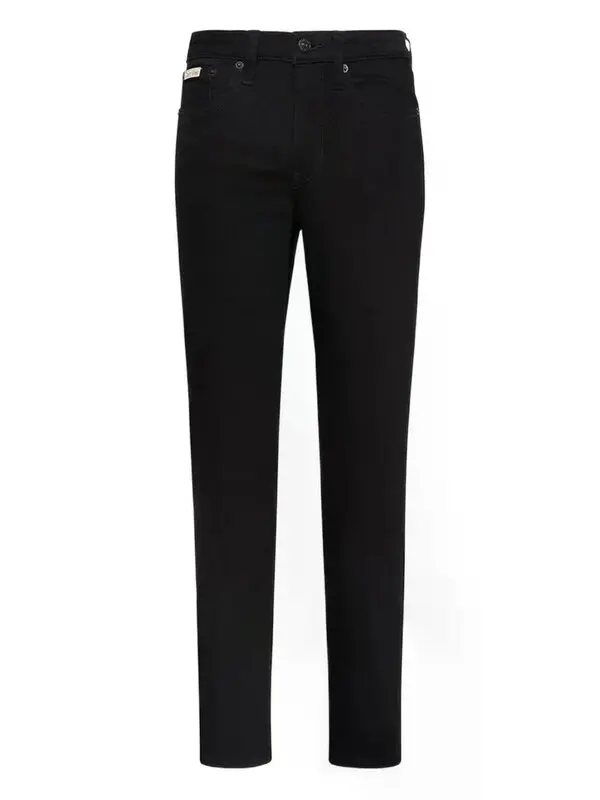 Calvin Klein Logo-patch Jeans - Black