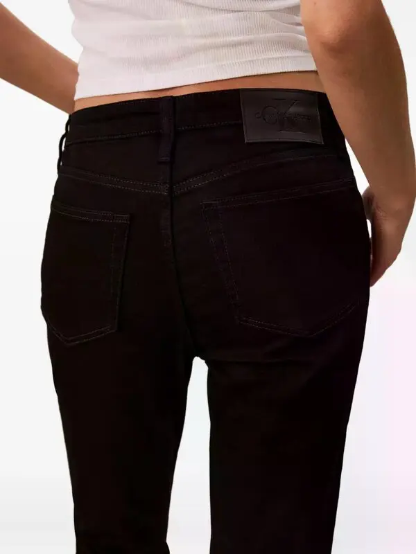 Calvin Klein Logo-patch Jeans - Black