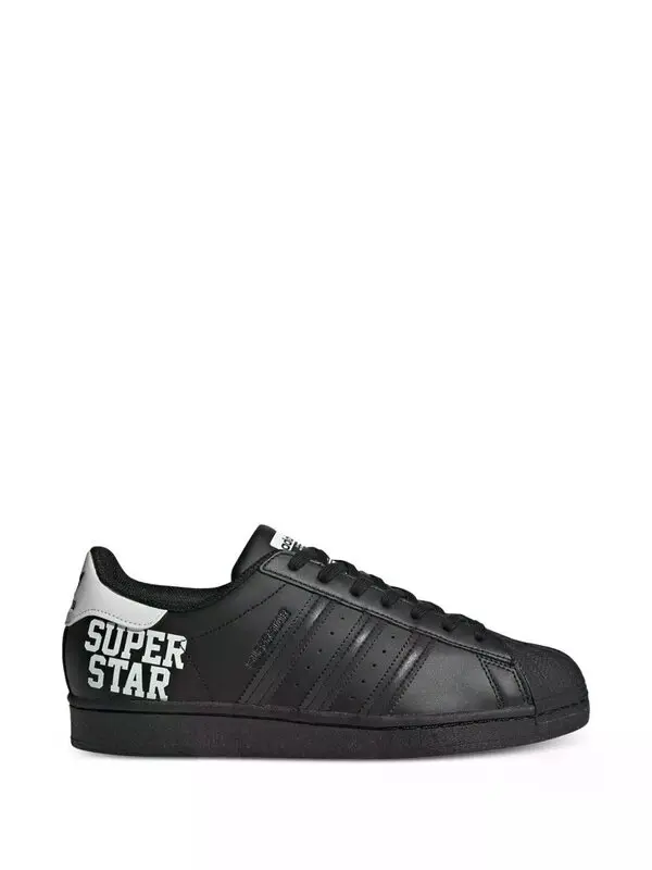 Adidas Superstar Lace-up Sneakers - Black