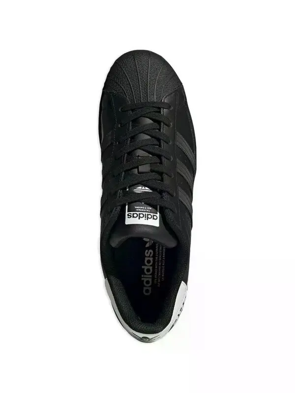 Adidas Superstar Lace-up Sneakers - Black