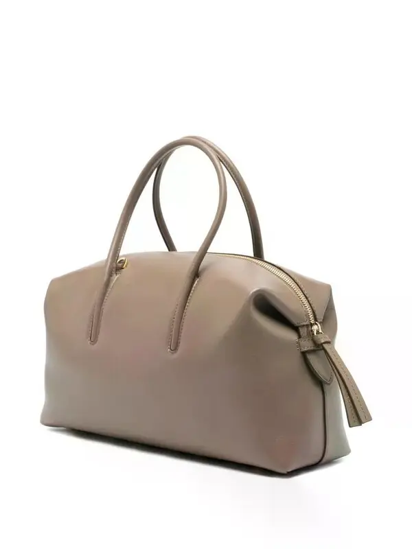 DEMELLIER The Midi Stockholm Leather Tote Bag - Neutrals