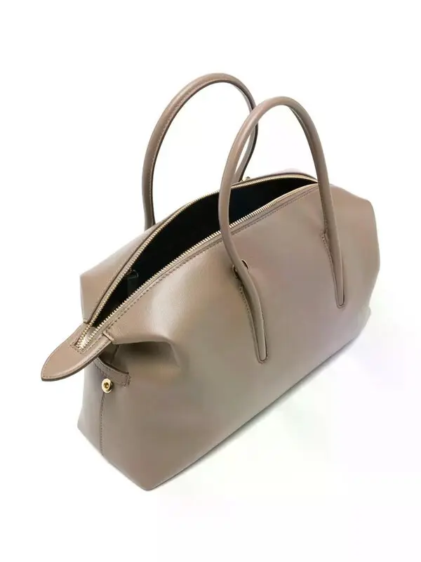DEMELLIER The Midi Stockholm Leather Tote Bag - Neutrals