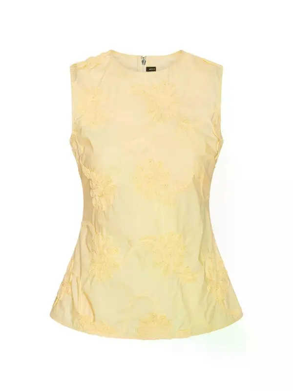 ROTATE BY BIRGER CHRISTENSEN Floral Sleeveless Top - Yellow
