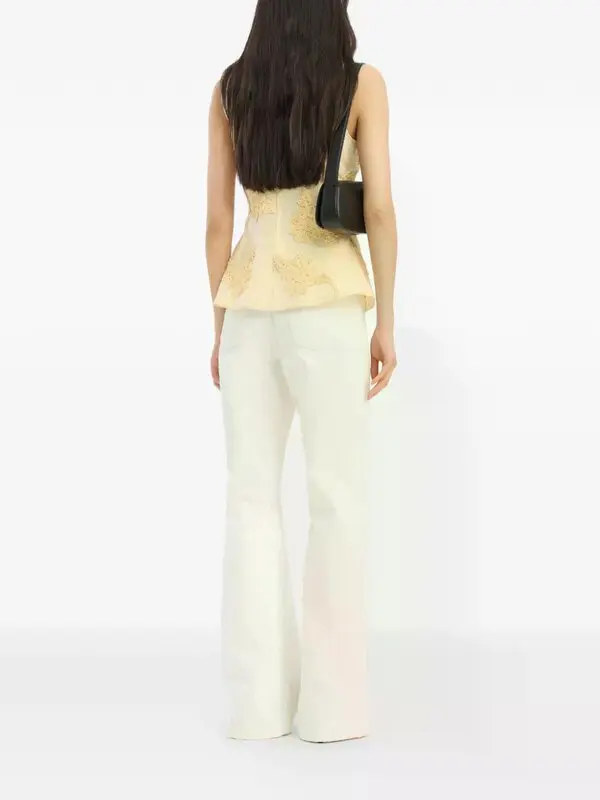 ROTATE BY BIRGER CHRISTENSEN Floral Sleeveless Top - Yellow