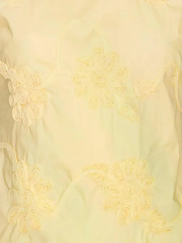 ROTATE BY BIRGER CHRISTENSEN Floral Sleeveless Top - Yellow