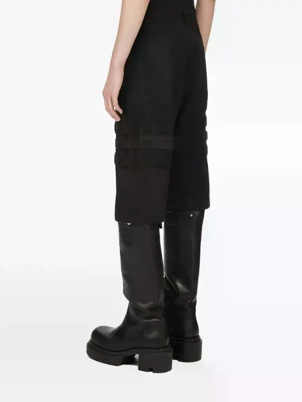 Rick Owens Geth Belted Cargo Shorts - Black