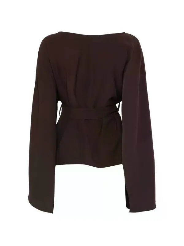 P.a.r.o.s.h Tie-waist Blouse - Brown