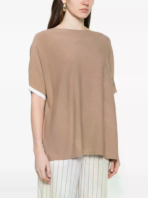 INTRECCI Cuffed T-shirt
