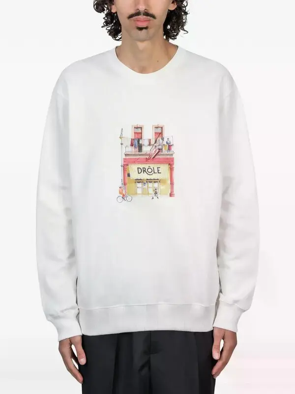 Drole De Monsieur Graphic Print Sweatshirt