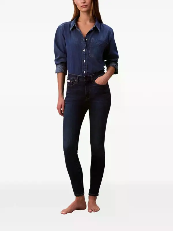 Calvin Klein Logo-patch Skinny Jeans