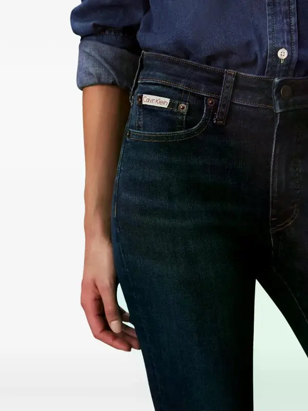 Calvin Klein Logo-patch Skinny Jeans