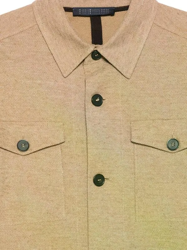 Harris Wharf London Pocket Shirt Jacket - Neutrals