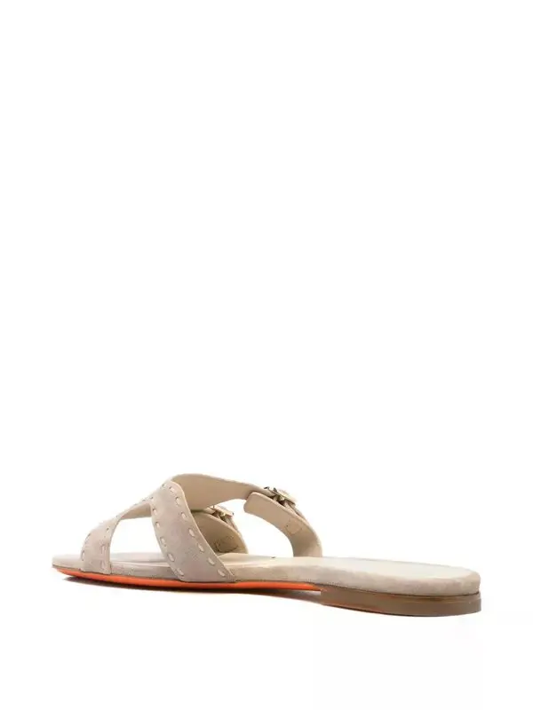Santoni Buckle Didi Sandals - Neutrals