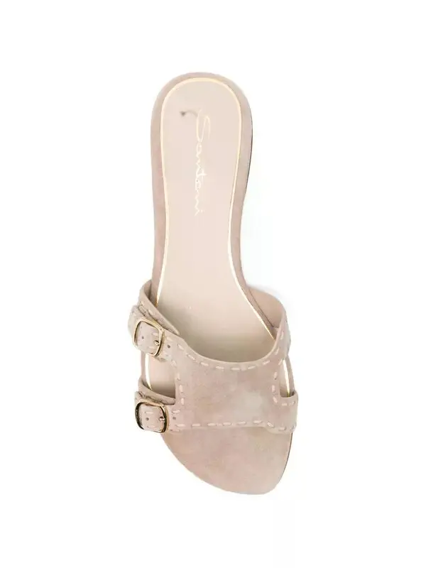 Santoni Buckle Didi Sandals - Neutrals