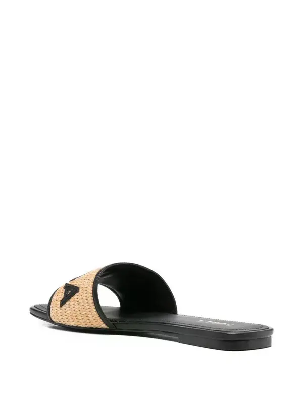 Furla Logo-lettering Flat Sandals - Neutrals
