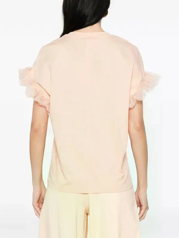 TWINSET Ruffled Sleeve T-shirt