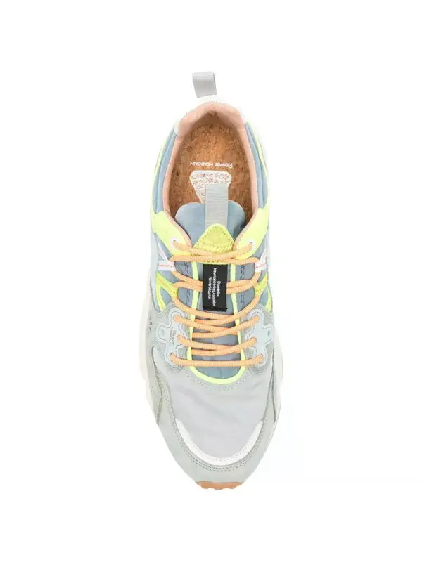 FLOWER MOUNTAIN Yamano 3 Floral-appliqué Sneakers - Grey