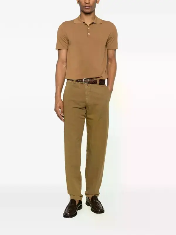 DANIELE FIESOLI Buttoned Polo Shirt - Brown
