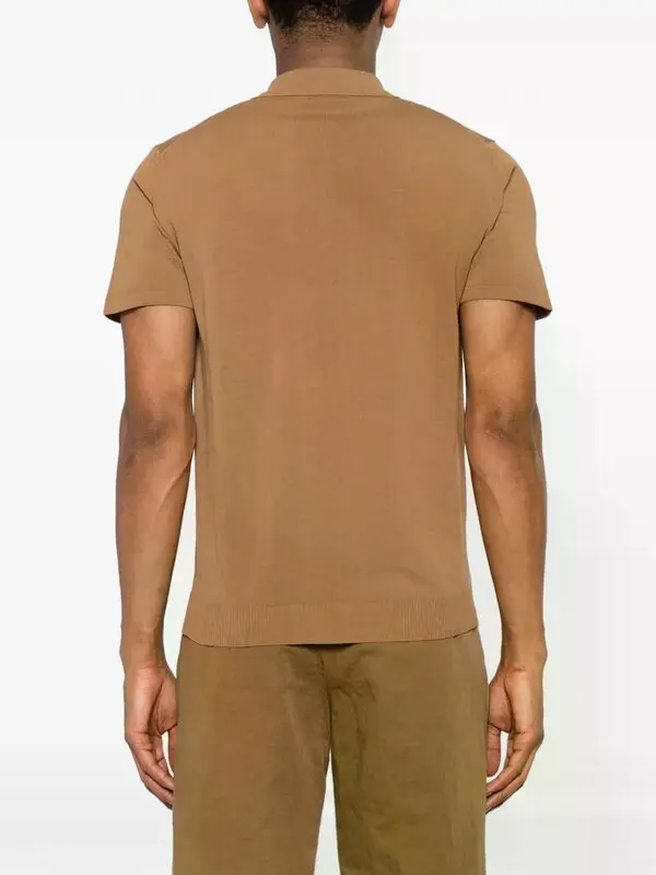 DANIELE FIESOLI Buttoned Polo Shirt - Brown
