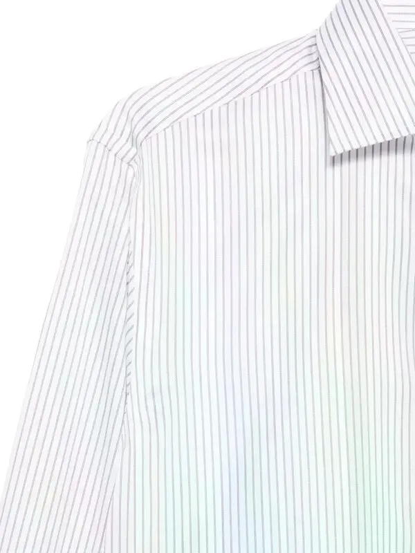 Canali Striped Shirt - White
