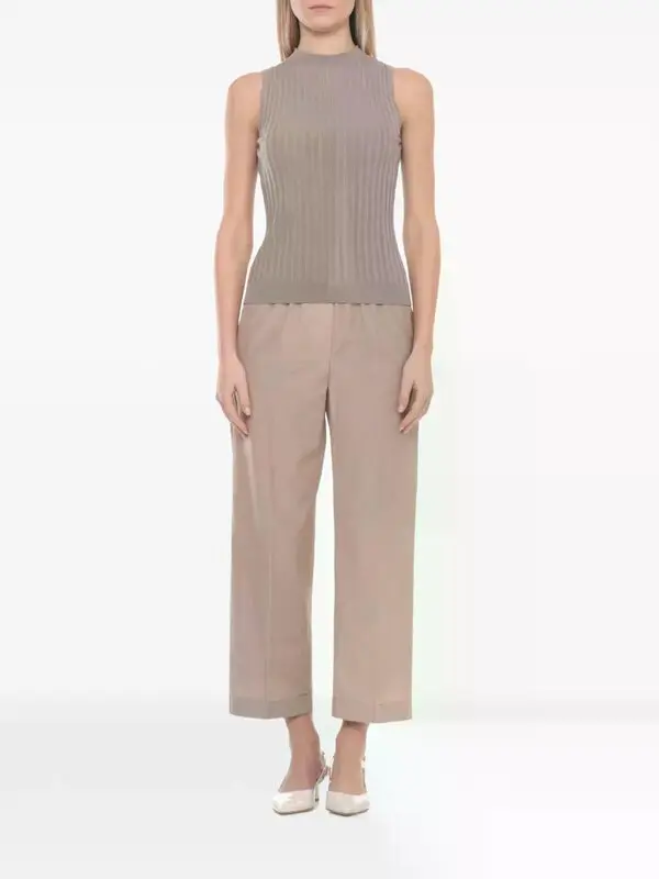 Peserico Ribbed-knit Tank Top - Neutrals