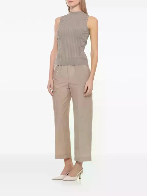 Peserico Ribbed-knit Tank Top - Neutrals