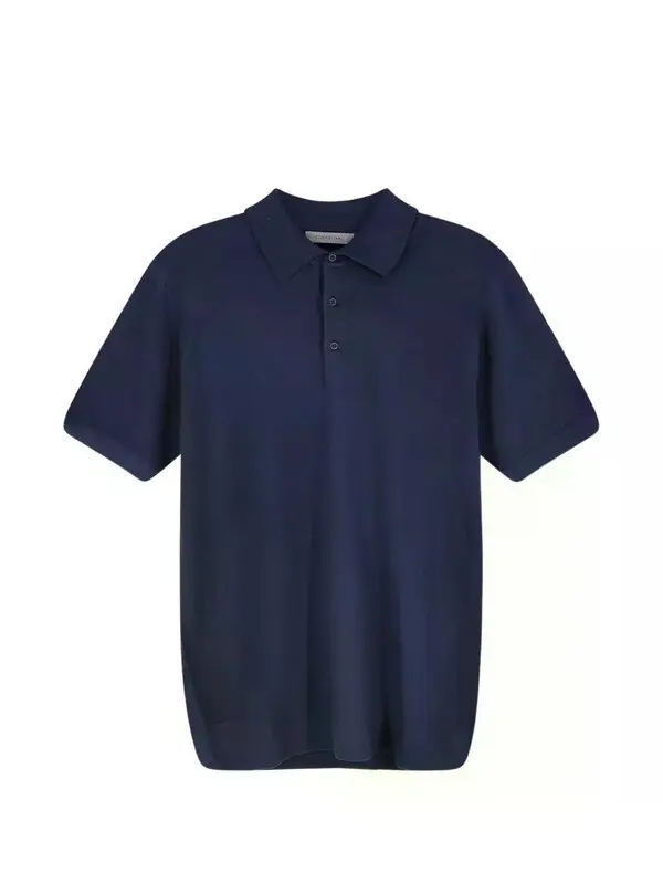 Corneliani Buttoned Polo Shirt - Blue