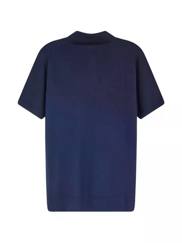 Corneliani Buttoned Polo Shirt - Blue