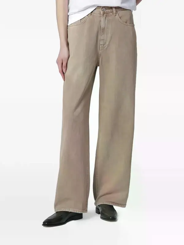 DUNST Wide-leg Jeans - Neutrals