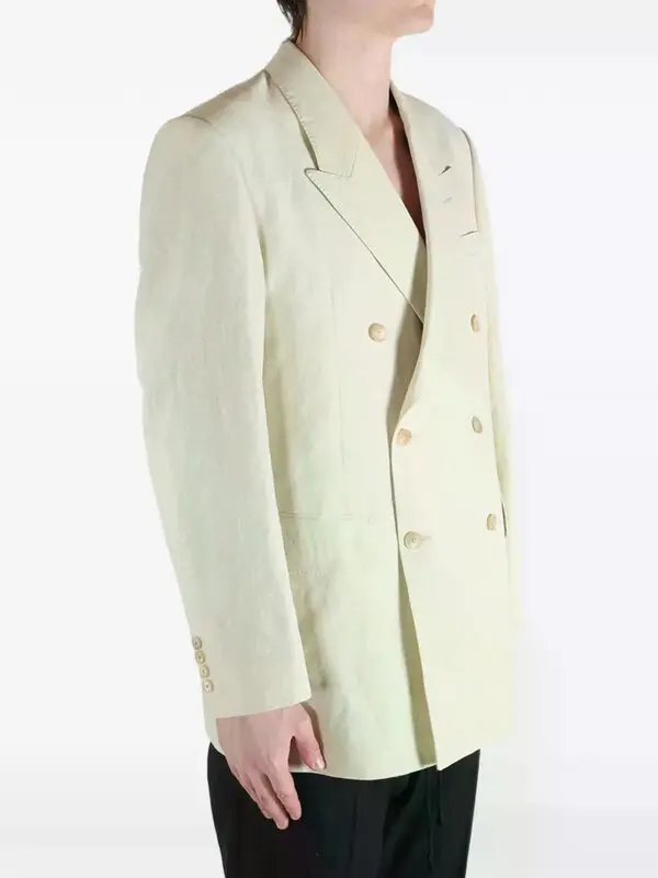 Auralee Double-breasted Blazer - Neutrals