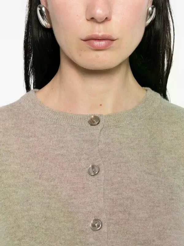 Max Mara Crew-neck Cardigan - Neutrals
