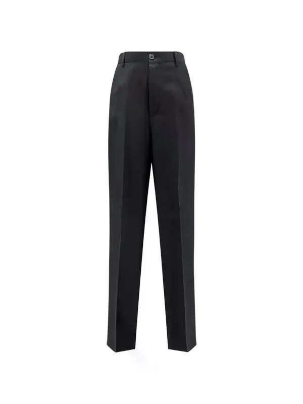 LANEUS Button Trousers - Black
