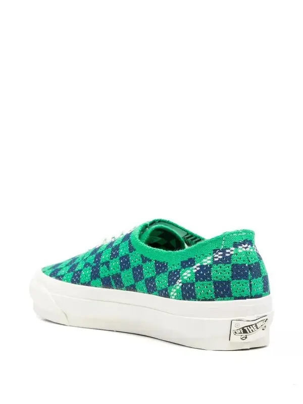 VANS Lx Authentic Checkerboard Sneakers - Green