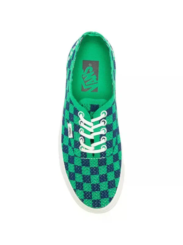 VANS Lx Authentic Checkerboard Sneakers - Green