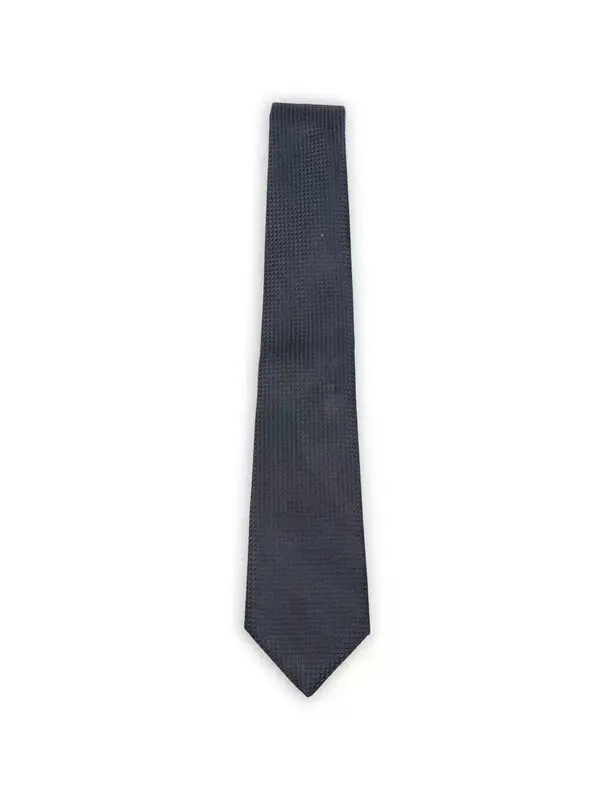 Emporio Armani Textured Necktie - Blue