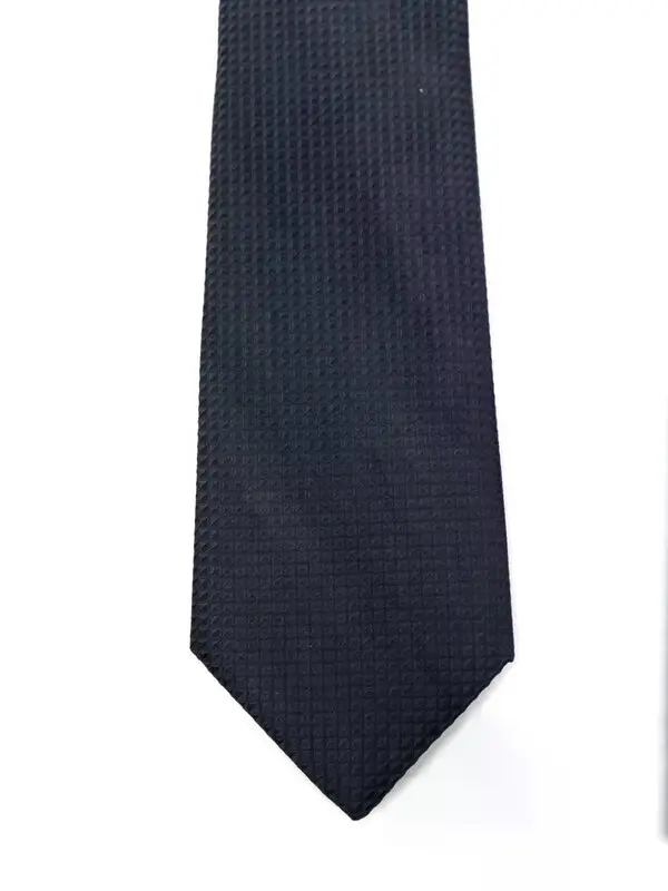 Emporio Armani Textured Necktie - Blue