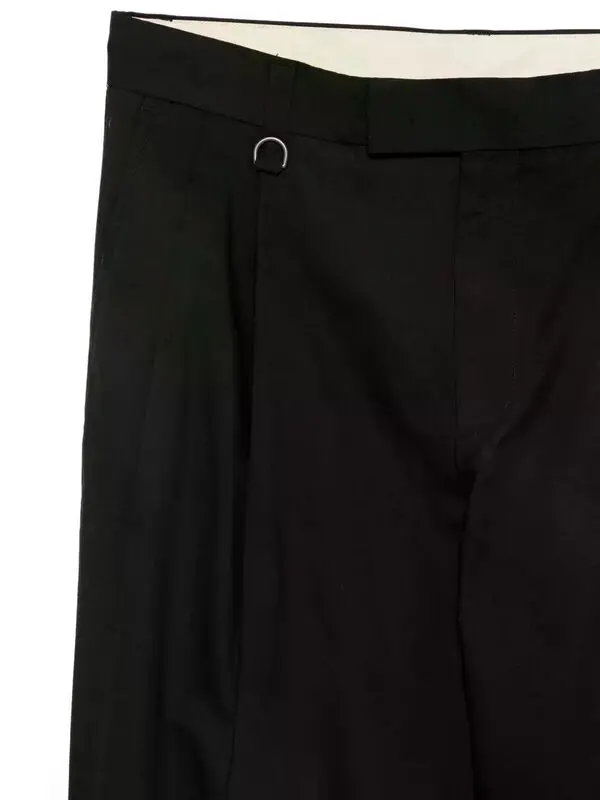 PAOLO PECORA Pleated Trousers - Black